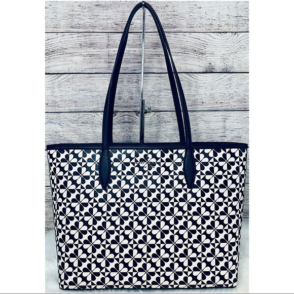 kate spade | Bags | Kate Spade Hollie Spade Clover Geo Large Tote Bag ...